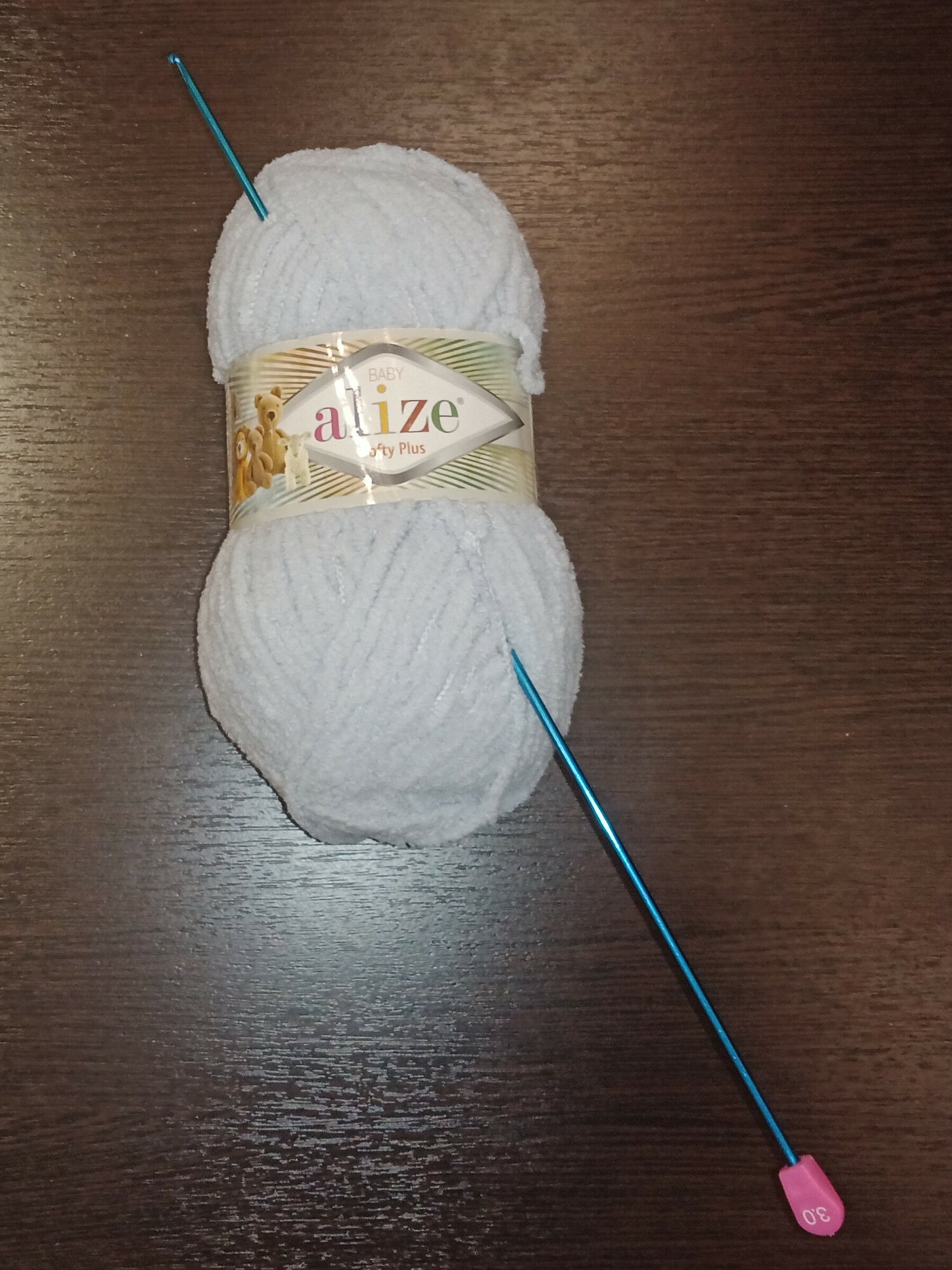 Крючок тунисский для вязания, 3 мм