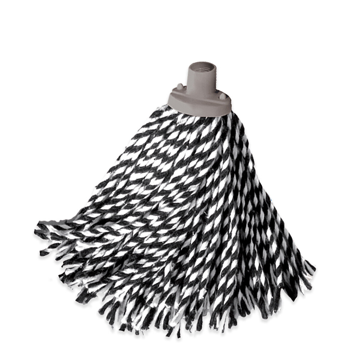 Насадка Моп "York" Зебра, хлопок с полиэстром, черно-белый, 1шт