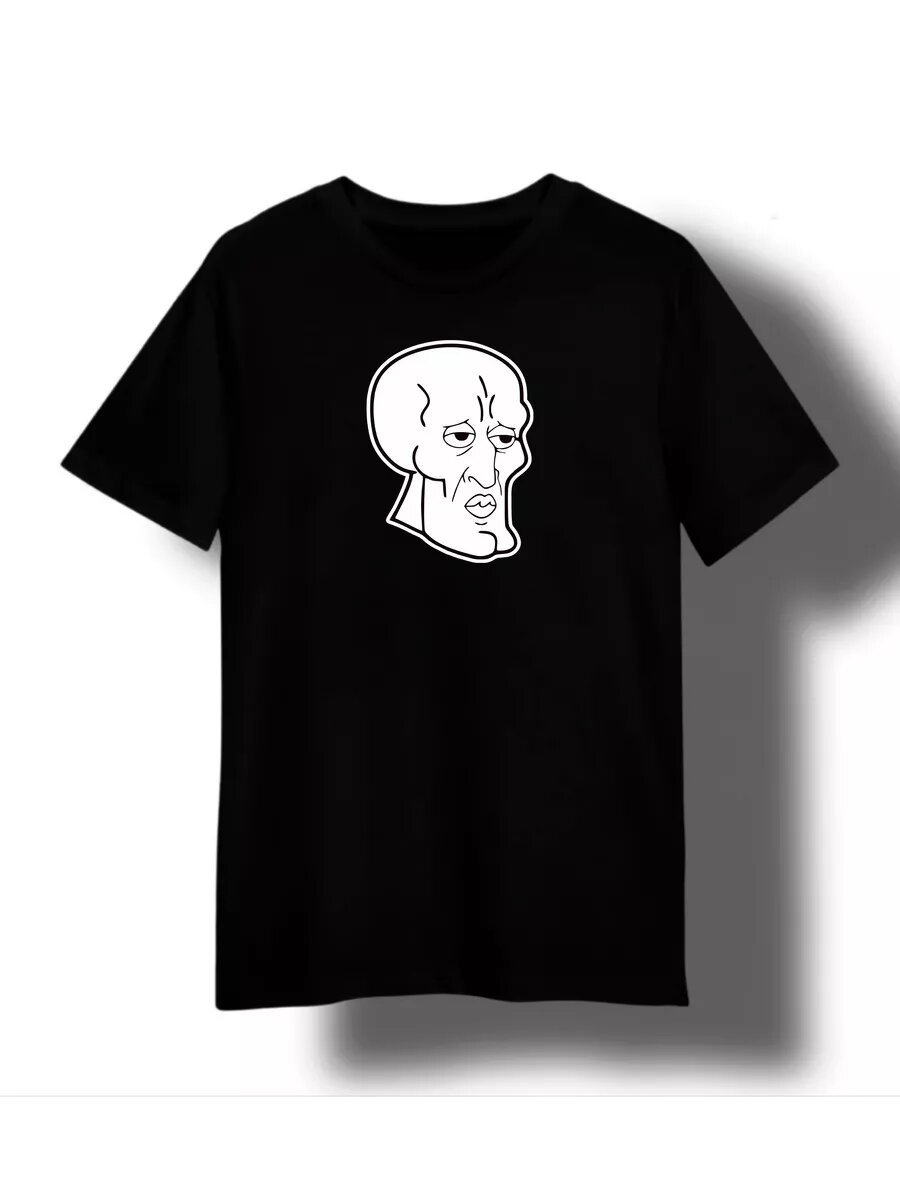 Футболка второе лицо сквидварда