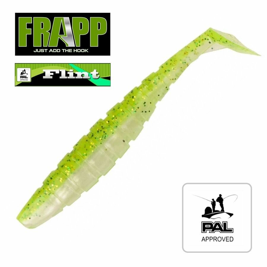 Приманка силиконовая Frapp Flint 4", 10,2 см, 6 шт/уп, #PAL02