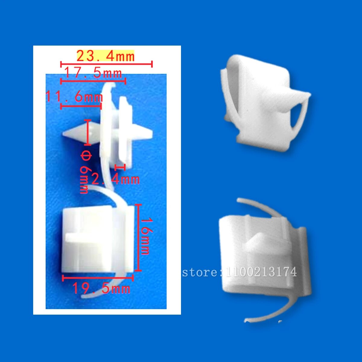 50/100x OEM для BMW E30 E34, накладка на порог, накладка на порог, зажимы для защиты от скольжения, серия 3, 5 51711959929
