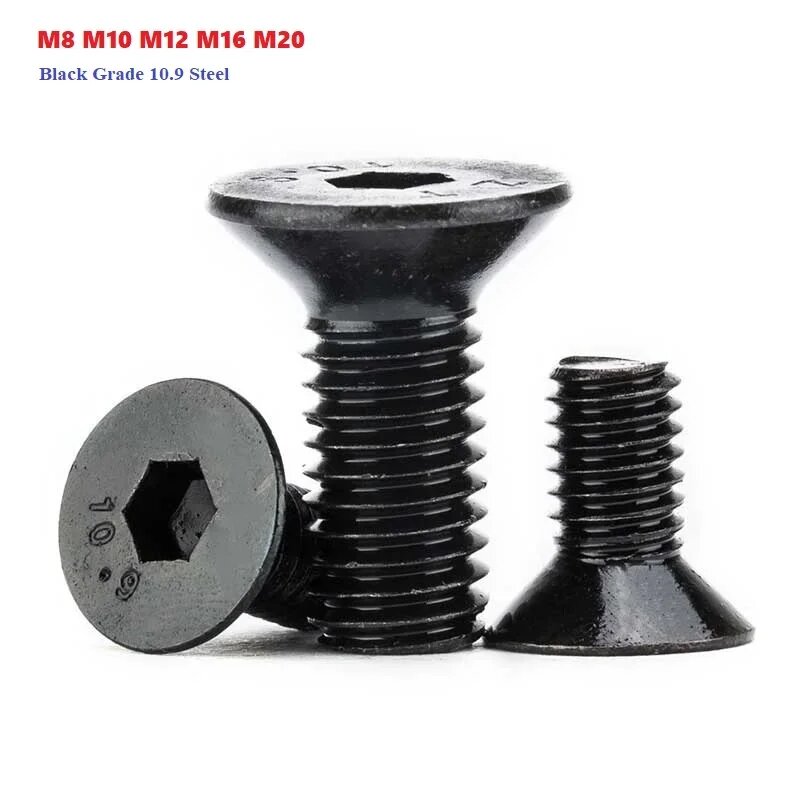 Стальные шестигранные болты M8 M10 M12 M16 M20 M12-(2pcs), 50mm