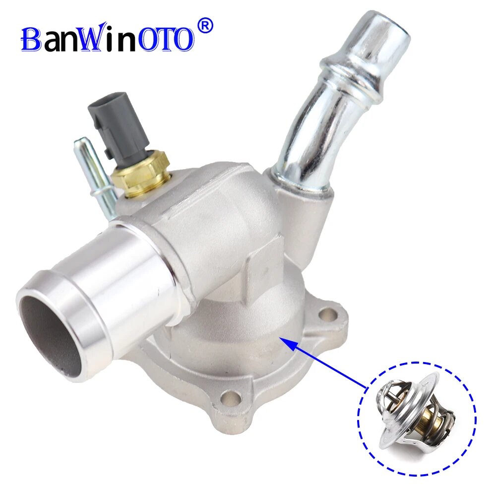 Корпус термостата в сборе, выход охлаждающей жидкости двигателя подходит для Dodge Дротика Chrysler 200 Ram Promaster City 2012-2016 5047861AC