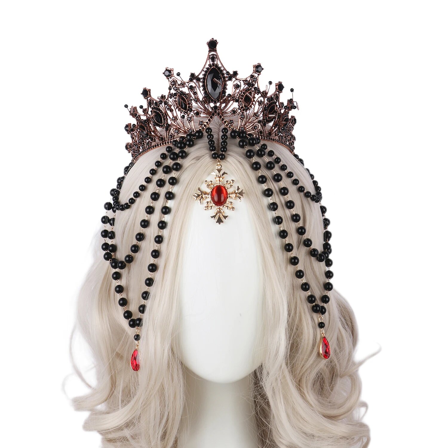 Черная металлическая корона KC Halo Crown