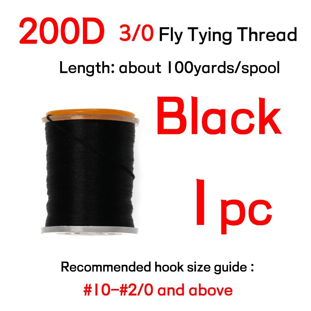 Bimoo 200D 3/0 флуоресцентная нить для вязания мух