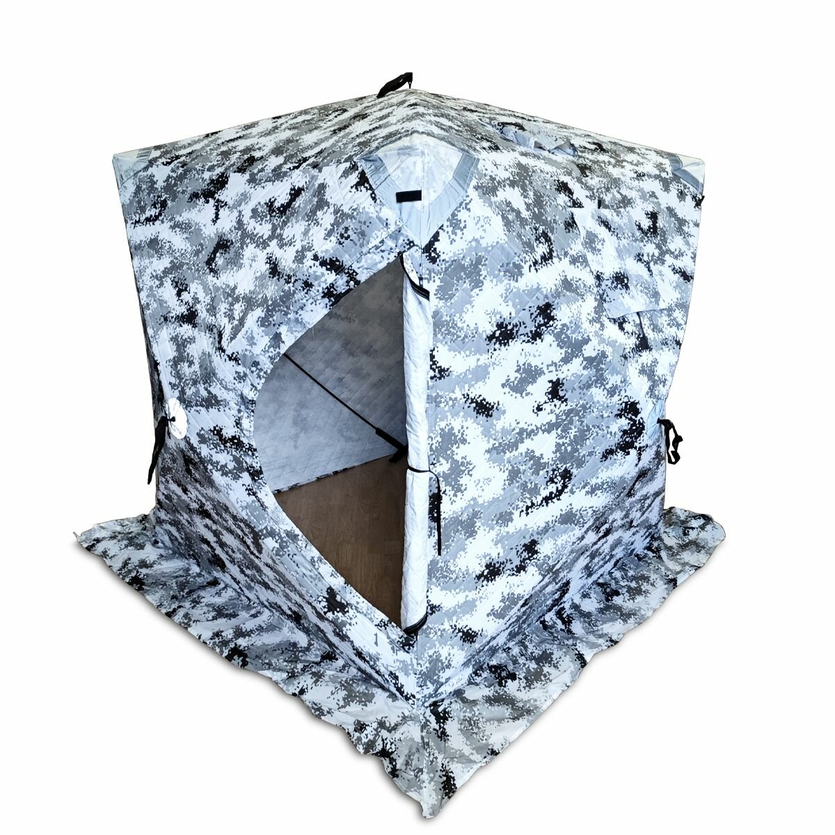 Палатка куб для рыбалки зимняя трехслойная. Размер 1.8*1.8*2.0 м.