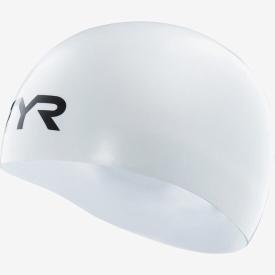 Шапочка для плавания Tyr Tracer-X Dome Cap (M, 100 Белый)