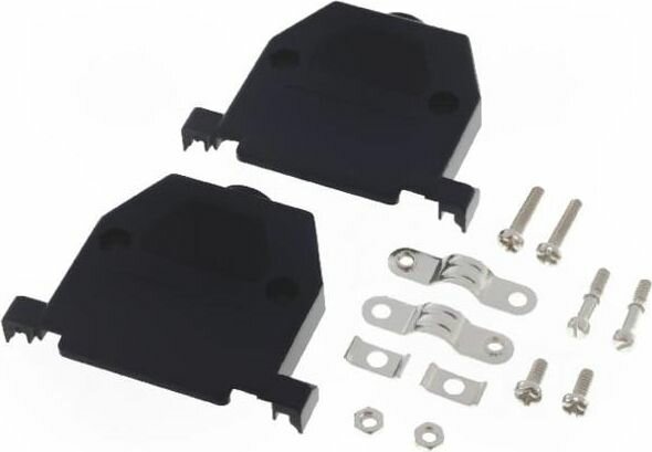 Корпус CONNFLY DS1045-25BP1S1 для разъемов D-Sub HD 44pin, D-sub 25pin прямой 1шт