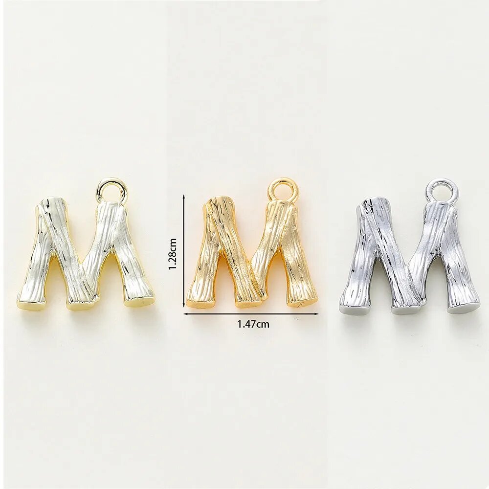 Подвески St.kunkka латунные позолоченные 26 букв 2 шт Platinum, M