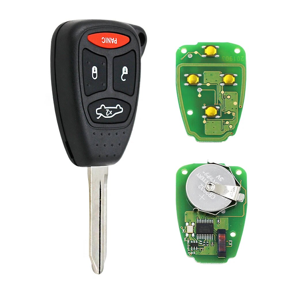 Дистанционный ключ с кнопкой 3/4 для Chrysler 300 Aspen для Jeep Grand Cherokee для Dodge 315 МГц с чипом PCF7941 KOBDTO4A с большими кнопками 4 кнопки