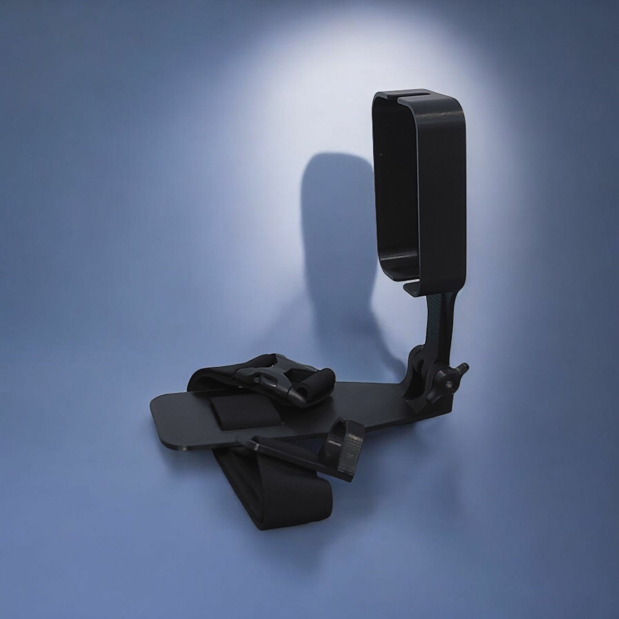 Усиленное закрытое крепление для эхолота Практик 8 макс, синий