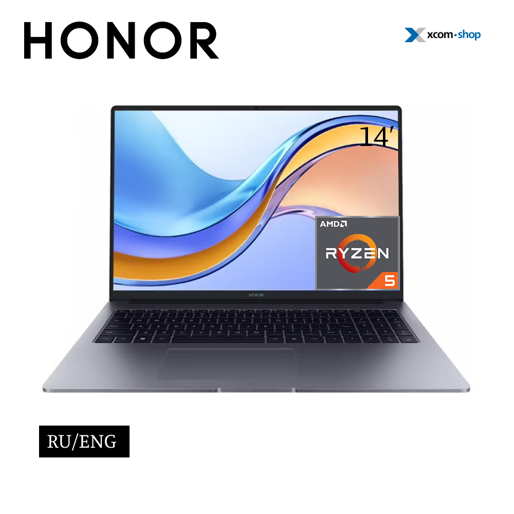 Ноутбук Honor MagicBook X14 5301AKAU 2025 Ryzen 5 7640HS/16GB/512GB SSD/14"/DOS