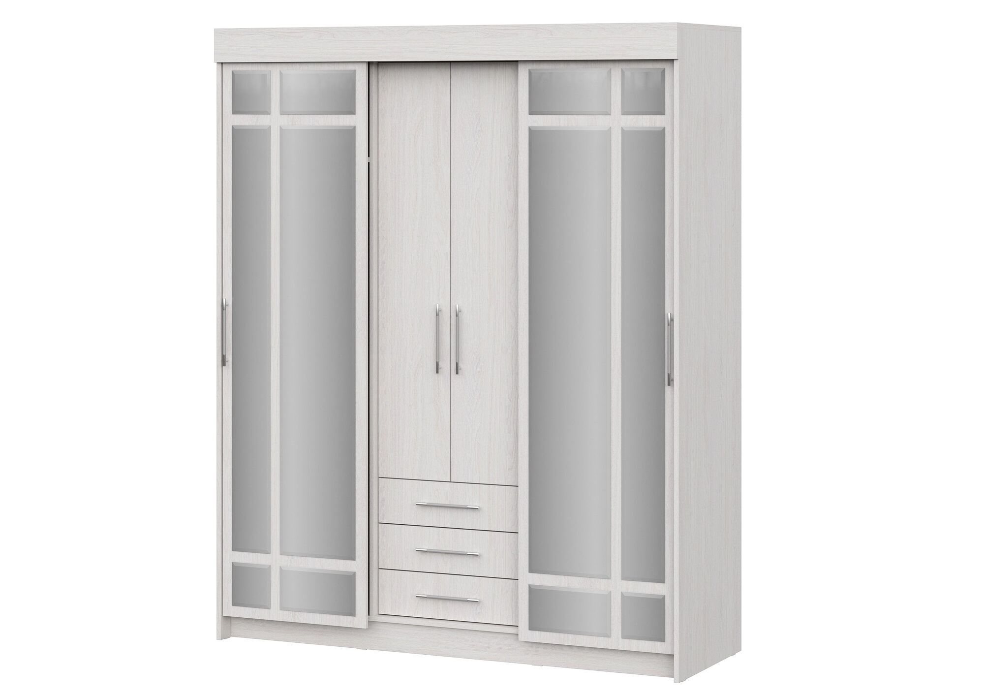 Шкаф-купе Фортуна 170,0х210,0х60,0 см, ясень анкор светлый/ясень анкор светлый