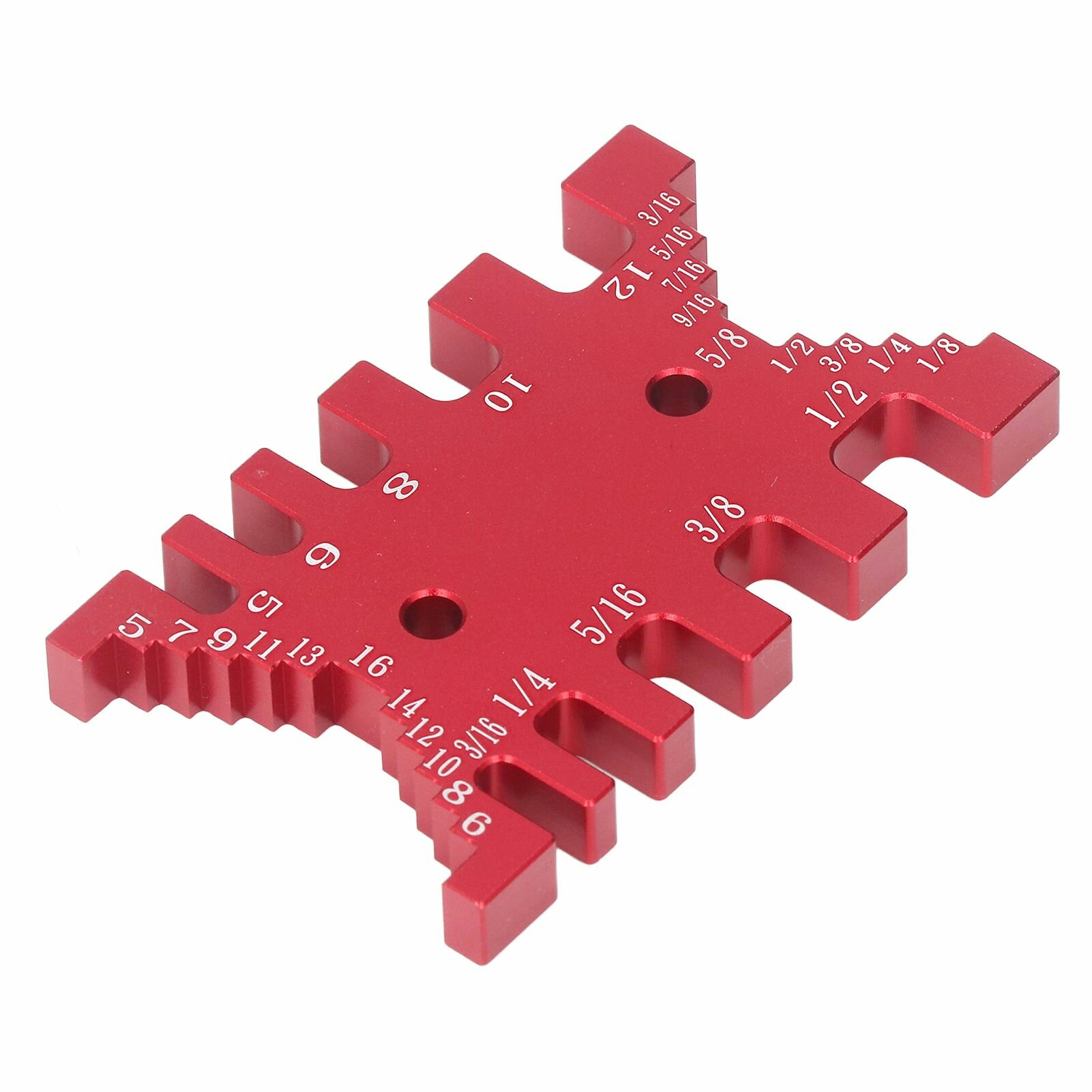 Штангенциркуль ласточкин хвост с шипами, алюминиевый метрический британский масштаб, карточный измерительный инструмент для деревообработки, красный