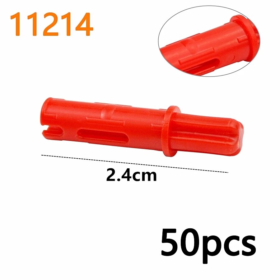 Красные детали для конструктора Ledu 11214-Red, 50 шт