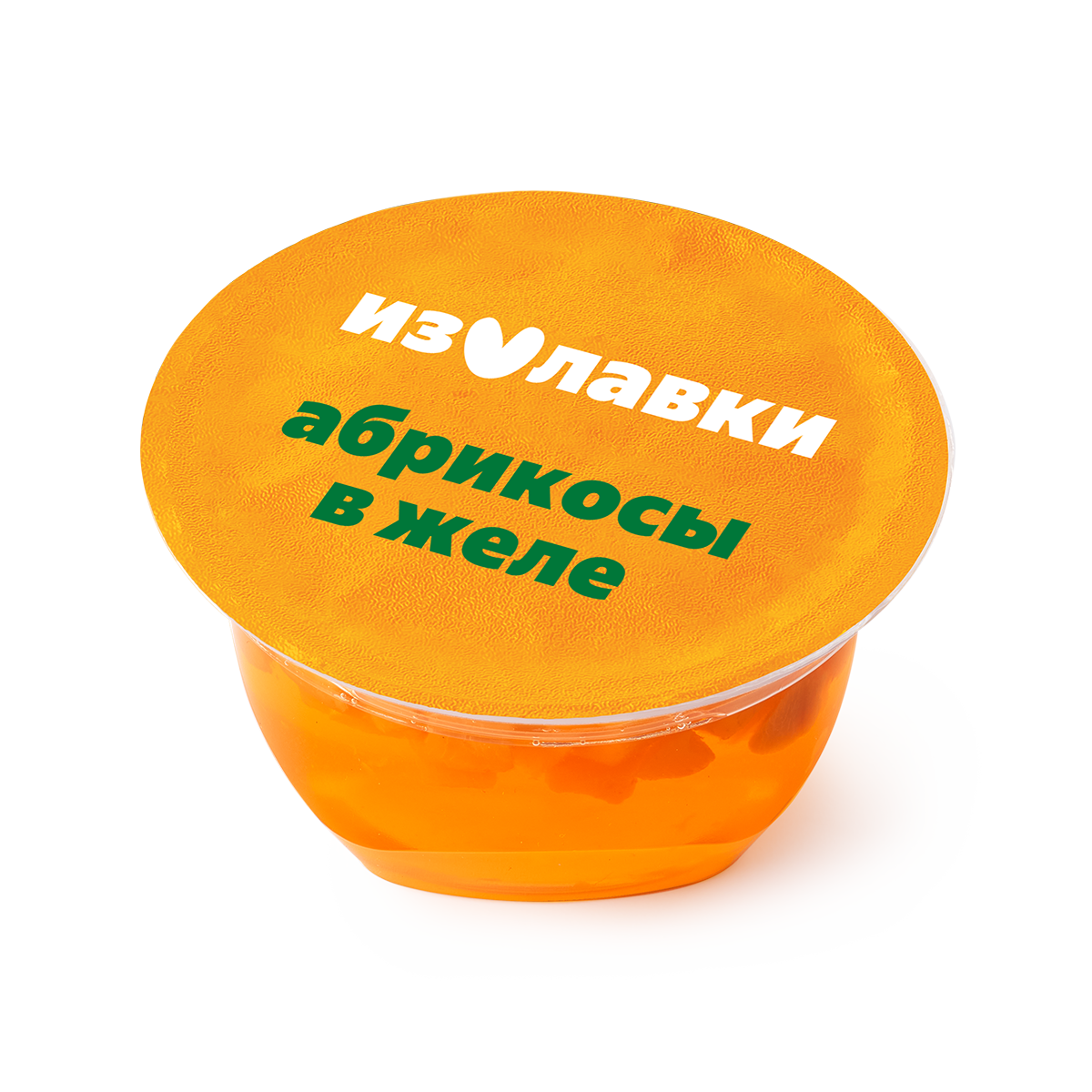 Желе "Из Лавки", с абрикосами, порционное, 150 г, в пластиковом контейнере