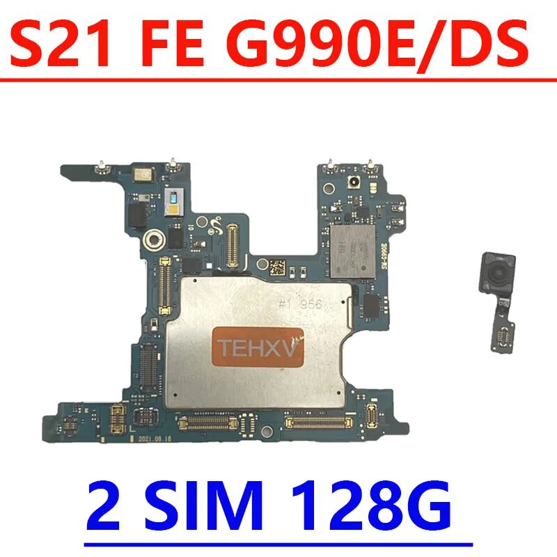 Разблокированная материнская плата для Samsung Galaxy S21 FE 128 ГБ G990B G990E G990U G990B2/DS, материнская плата с полным чипом Android, материнская плата