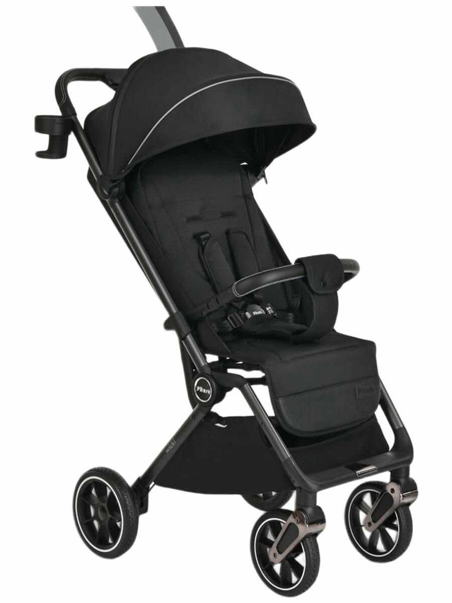 Коляска прогулочная, комплект дождевик и москитная сетка , цвет черный