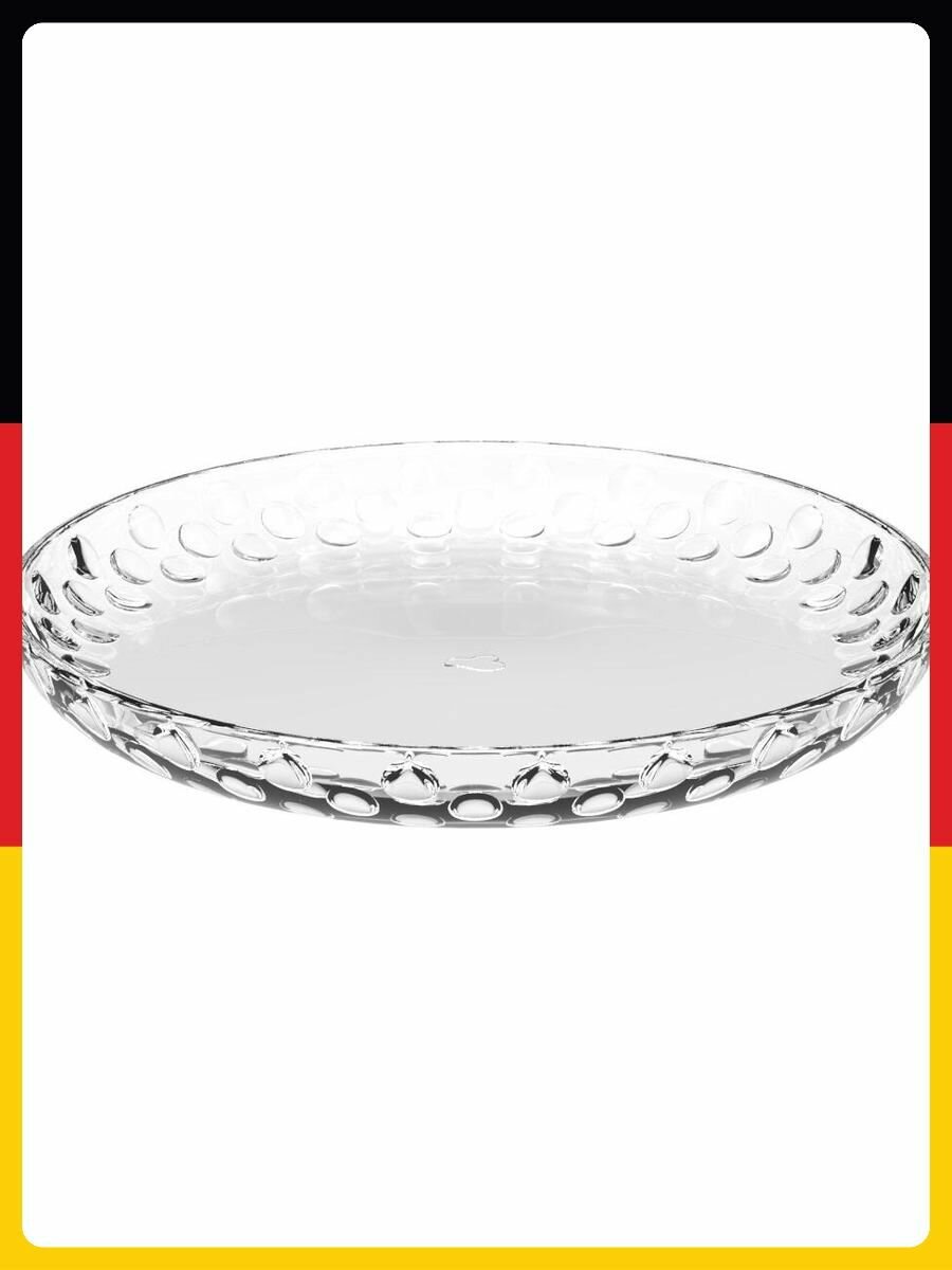 Набор тарелок Leonardo прозрачный 180x180x21 мм