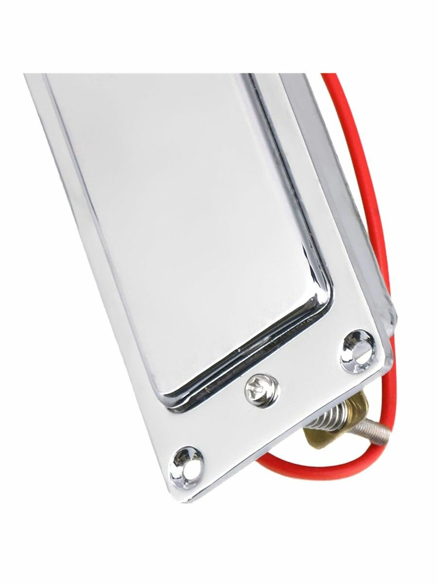 Хромированный звукосниматель для хамбакера для электрогитары LP, мини-звукосниматель с двойной катушкой, совместимый с грифом и бриджем, регулируемые магнитные тона