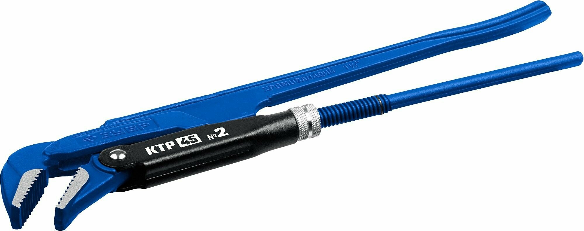 Трубный ключ ЗУБР КТР-45, №2, 1.5 , 440 мм, профессиональный, 440 мм 27337-2_z02