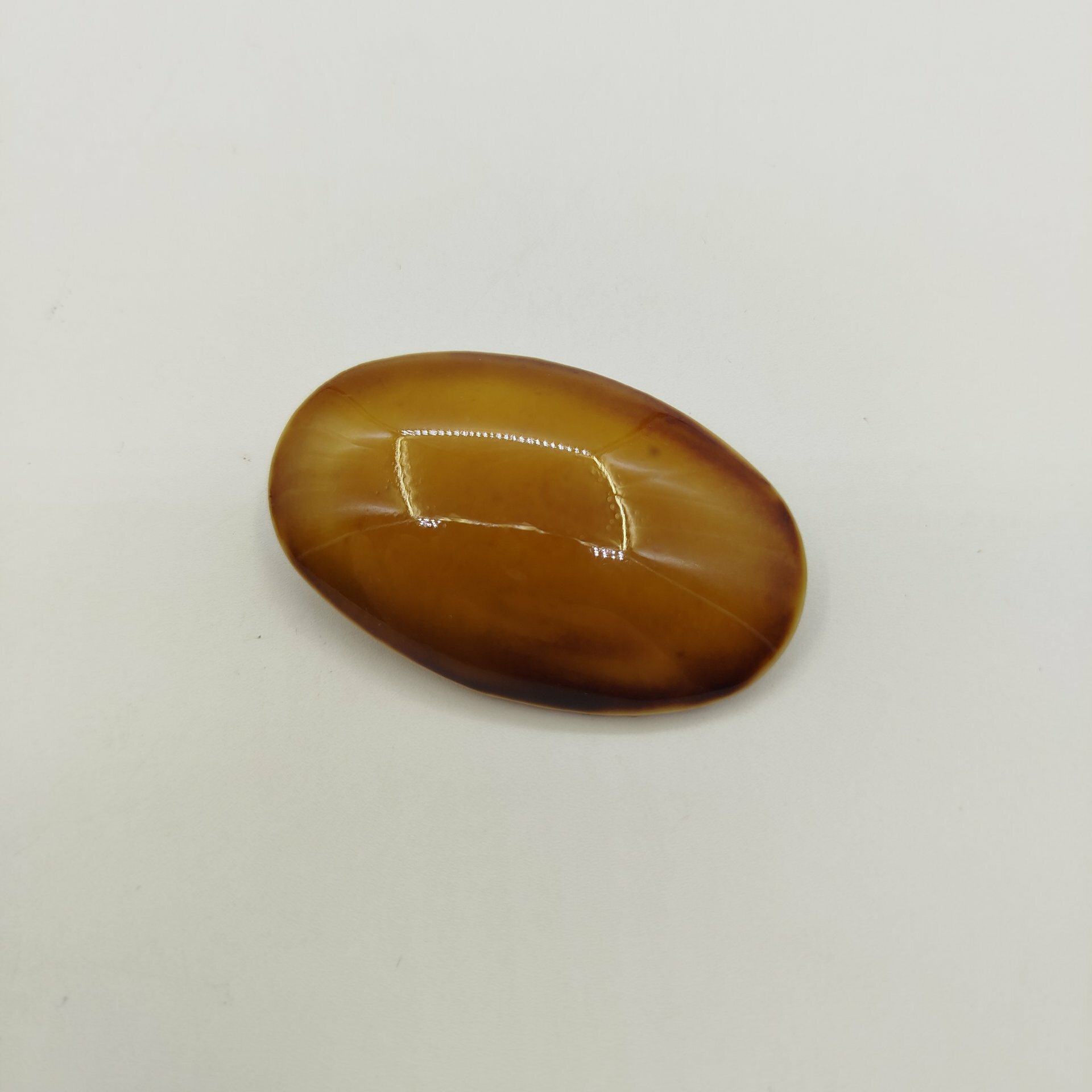 Брошь овальной формы, фарфор, металл, аэрография, СССР, 1970-1990 гг.