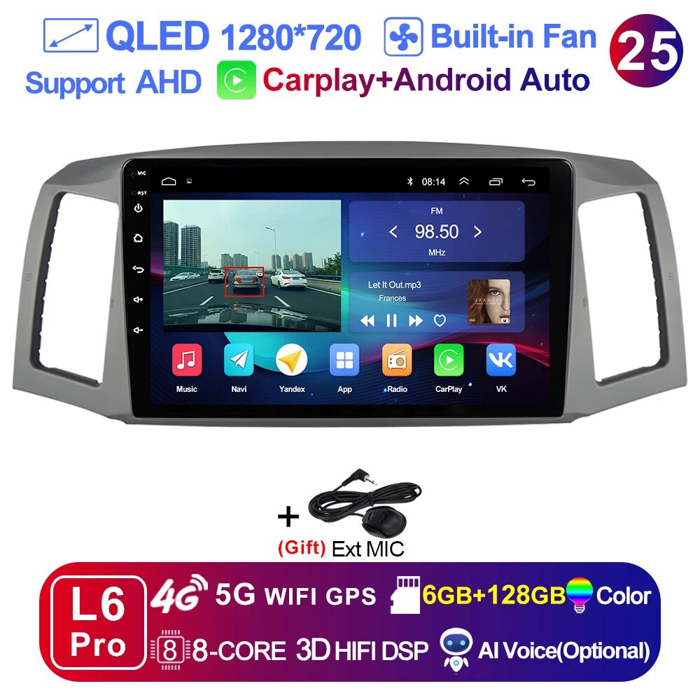 LEHX L6 Pro 4G 8-ядерный Android 14 авто стерео автомобильный радиоприемник для L6 Pro(6-128GB)-0