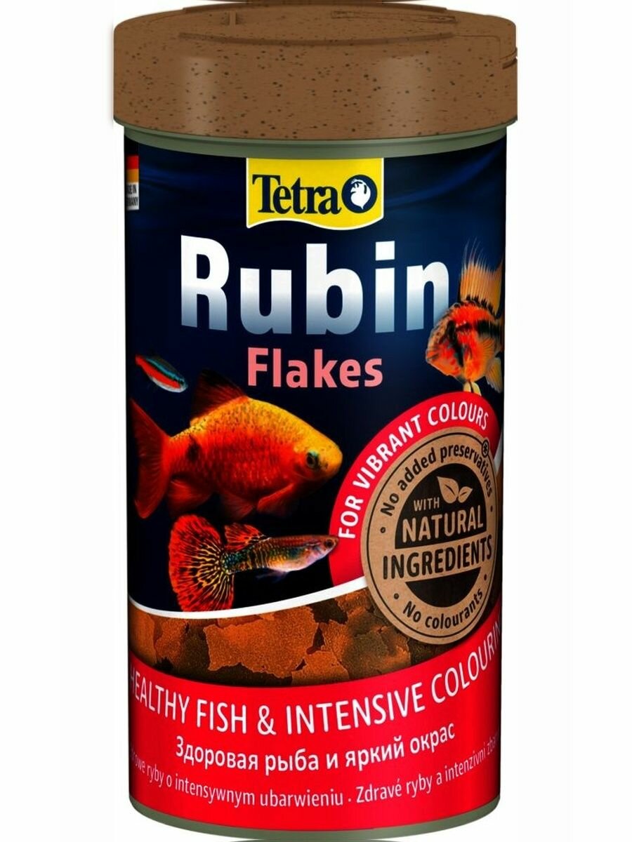 Корм для рыб хлопья для усиления окраски Tetra Rubin Flakes, 20 г, 100 мл