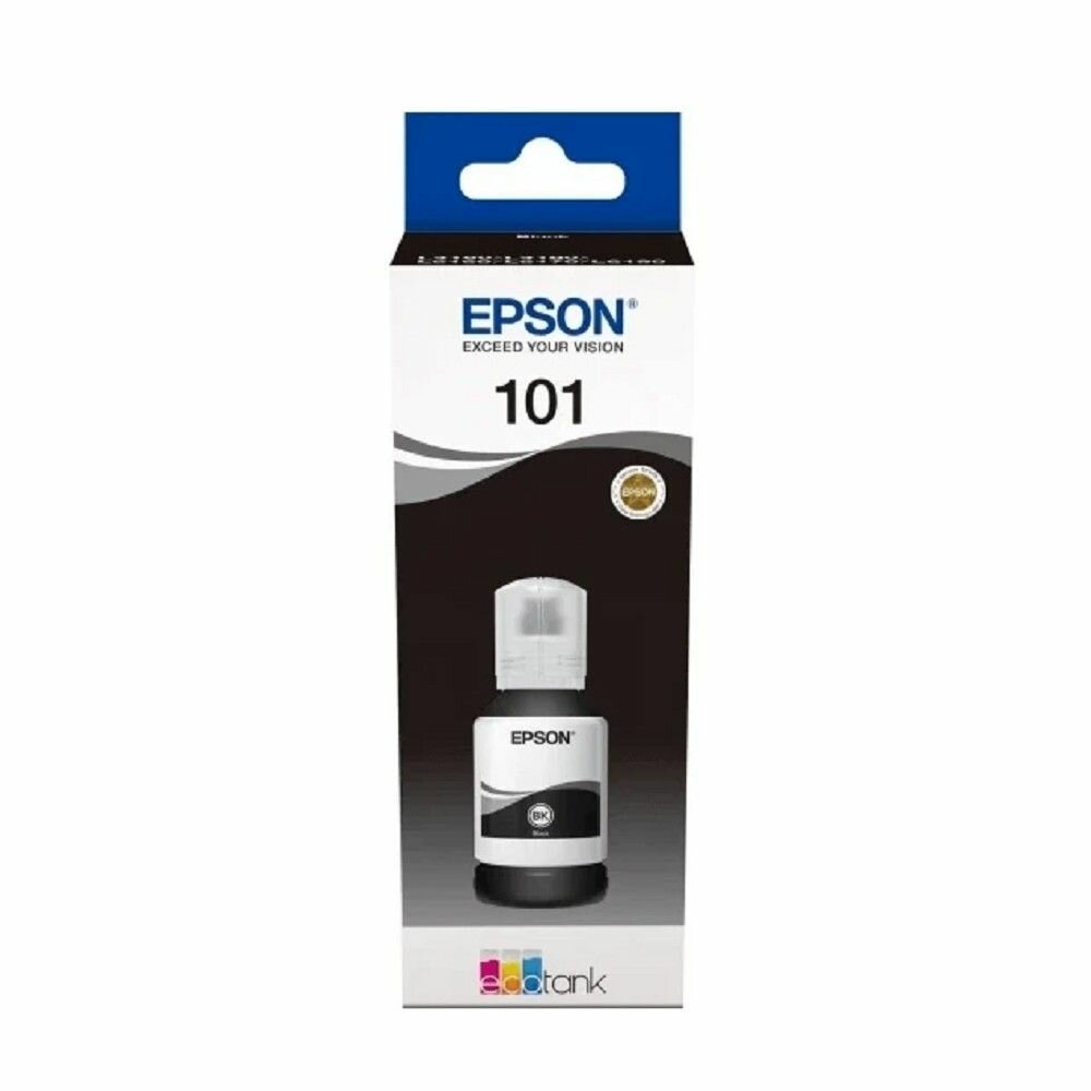 Epson Расходные материалы C13T03V14A Контейнер 101 с черными чернилами для L4150 L4160 L6160 L6170 L6190, L6290127 мл.