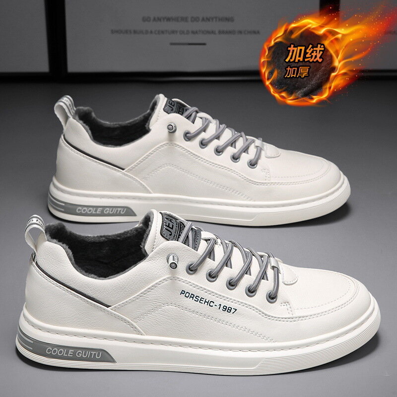 LUO Кеды Мужчины Лето Стильные Антискользящие Ткань/White