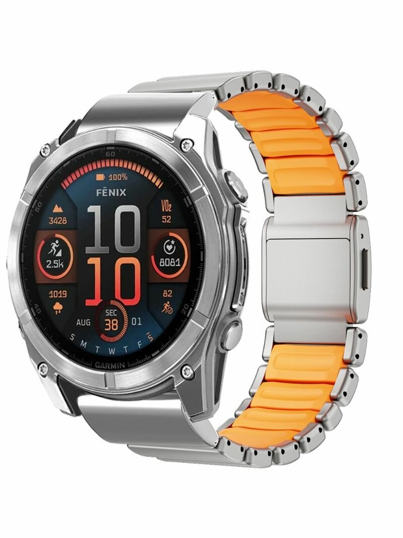 26мм титановая лента для Garmin Watch Fenix 8 7X Pro Tactix7 EPIX Pro 51мм Enduro 3 2X Instinct 3 2X 50мм быстрый ремень