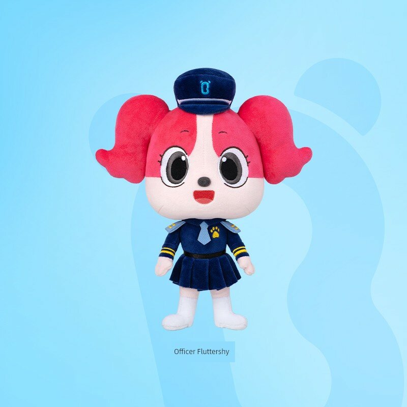 Мягкая игрушка Baby Bus: кукла-полицейский Xiaodie для детей 0-3 лет, мультяшный персонаж, плюшевая игрушка