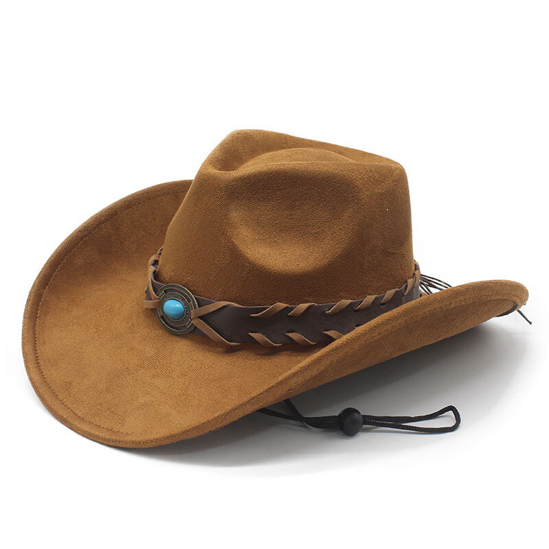 Многоцелевая Джазовая шляпа из шерсти Унисекс Козырёк 9см Согнутый Войлок / YWK-33