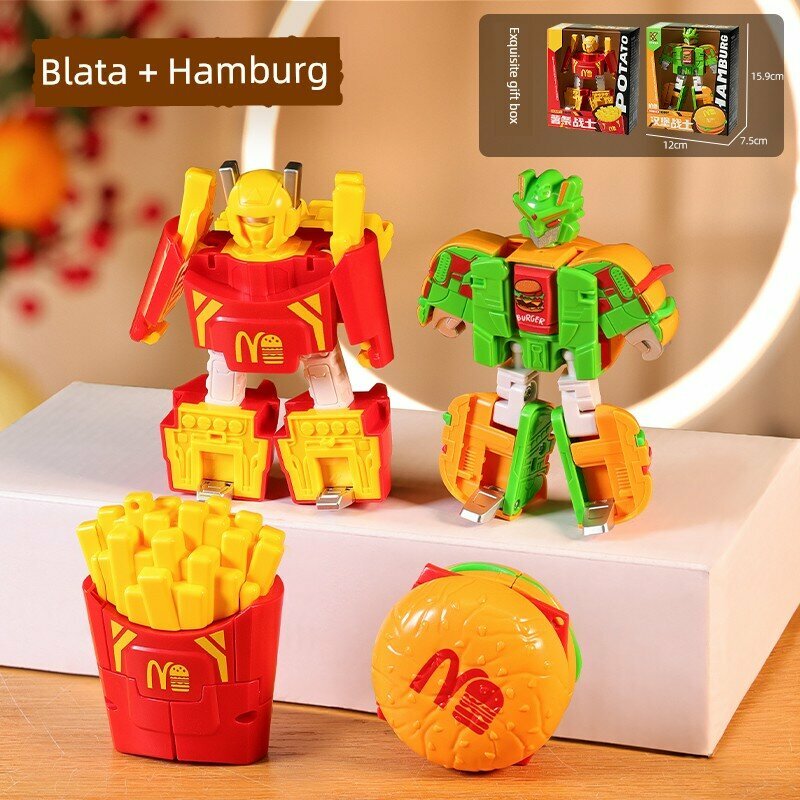 Интернет-хит: трансформируемая игрушка McDonald's — робот-бургер, картошки фри, модель Кинг-Конга, развивающая игрушка