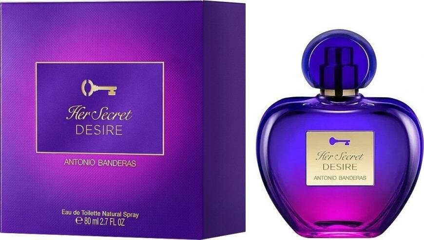 ANTONIO BANDERAS HER SECRET DESIRE Туалетная вода для женщин 80 мл