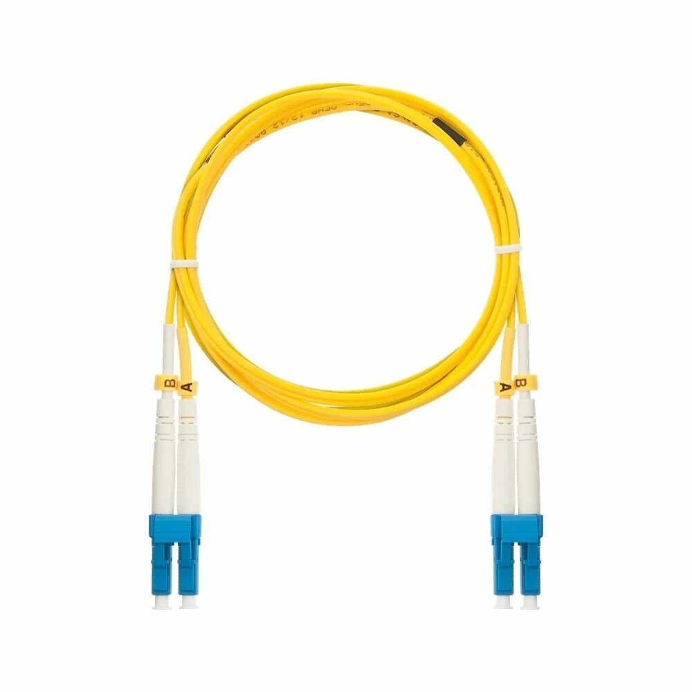 Соединительный волоконно-оптический шнур NIKOMAX желтый, 10м NMF-PC2S2C2-LCU-LCU-010