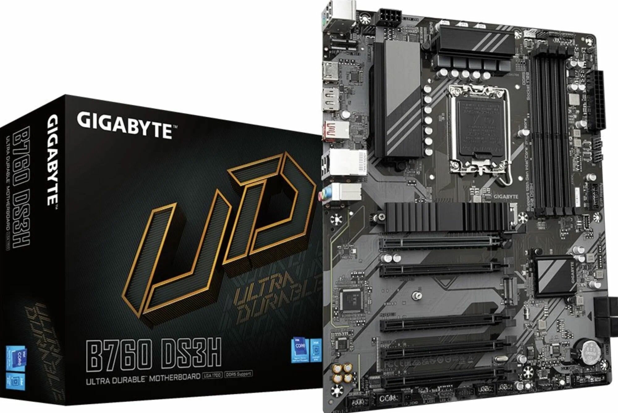 Материнская плата GIGABYTE B760 S1700 ATX B760 DS3H DDR5 PCI-E 4.0