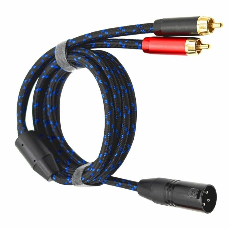 Трехжильный аудиокабель XLR revolution с двойным микрофонным микшером lotus-2 м