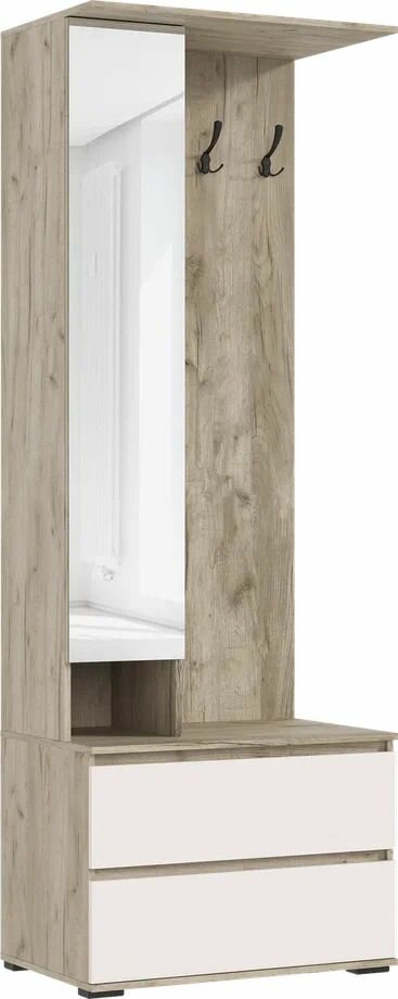 Прихожая Норд (кашемир, дуб крафт) 2236х800х510 МИФ