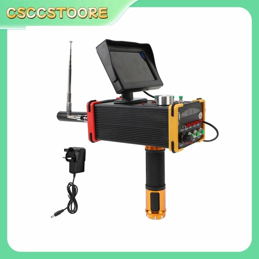 Металлоискатель, глубина 15 м, дальность 1000 м, цвета: золотистый, серебристый, медный, UK 100-240 В