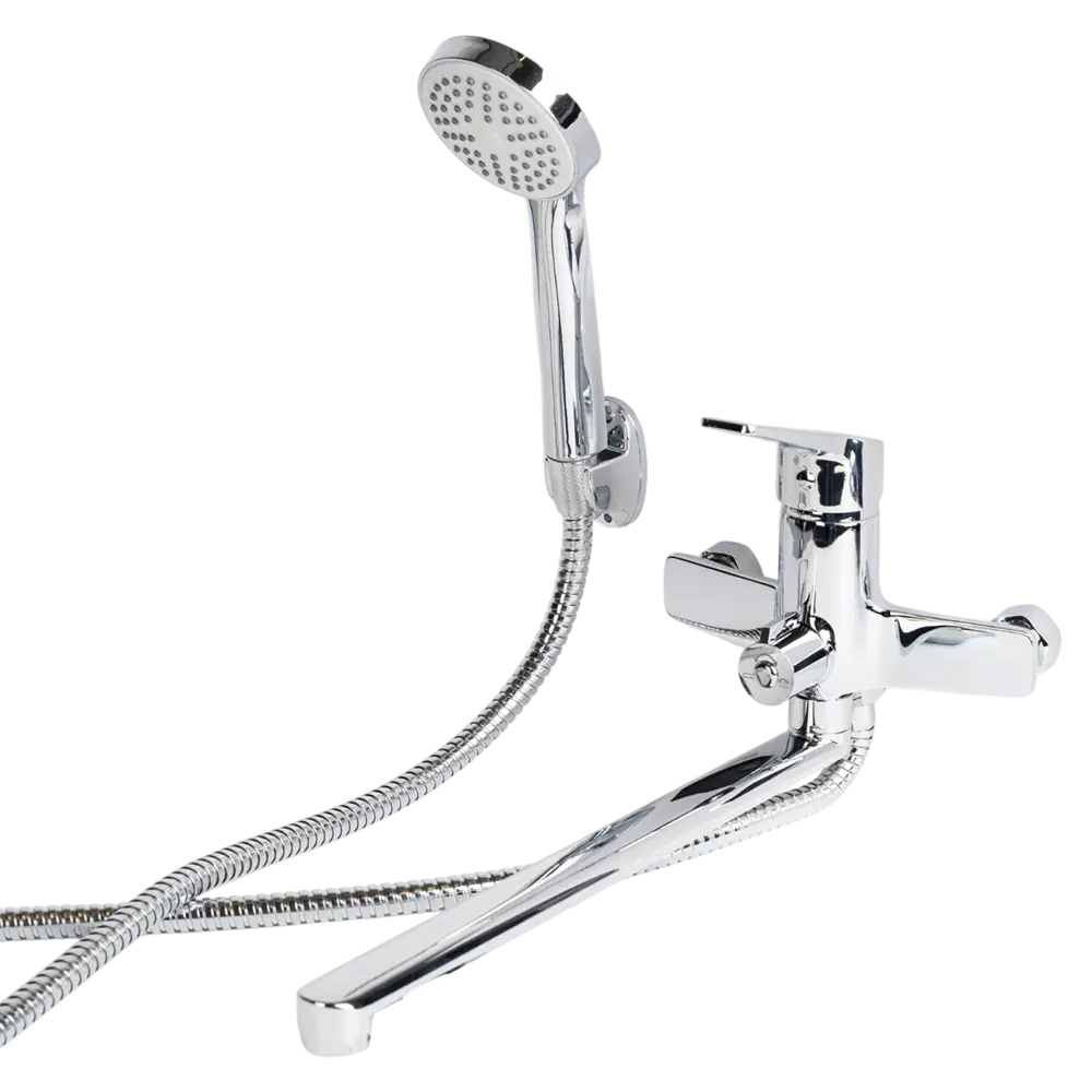 Смеситель для ванны Esko Marburg однорычажный с лейкой и шлангом цвет хром