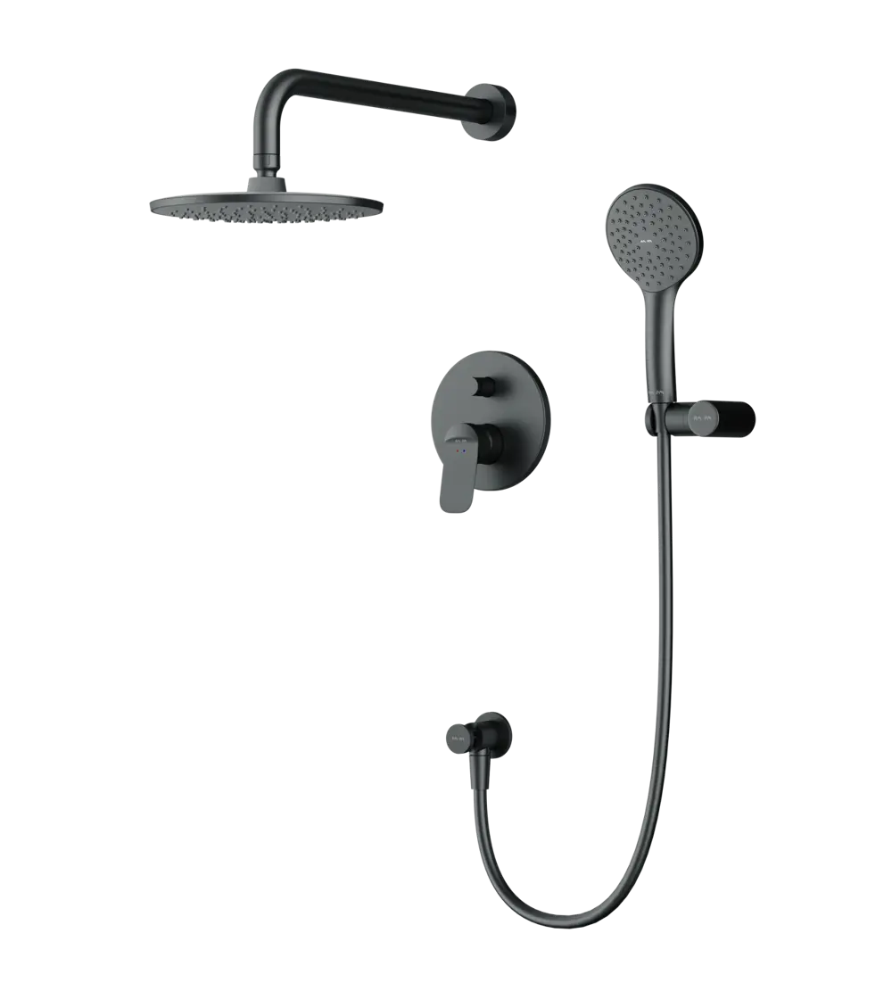 Душевая система AM.PM Moxie FB9M1RH22 скрытого монтажа цвет черный матовый