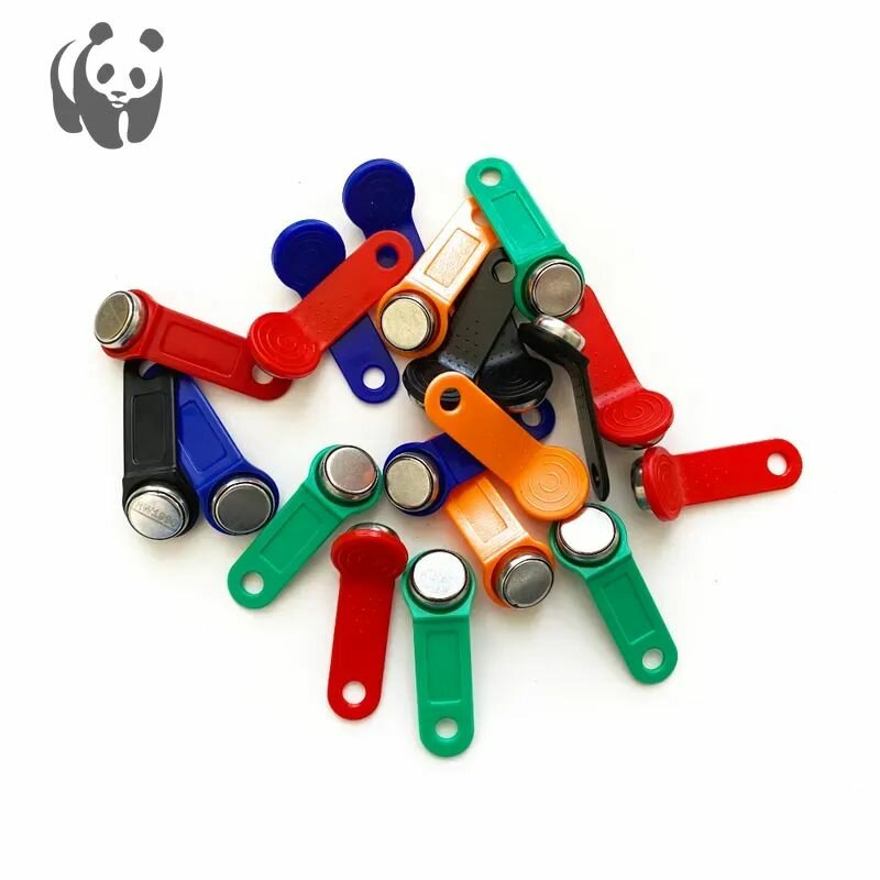 Ключ для домофона RW1990, заготовка-таблетка перезаписываемая, разные цвета (10 шт)