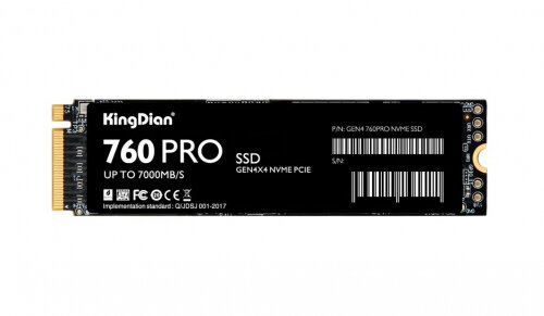 SSD диск Kingdian SSD диск M.2 2280 G48 PCIe 4.0 x4 1TB (G48-760PRO-NVME-M.2-1TB)