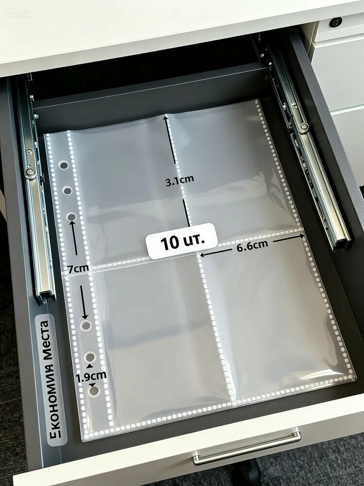 Дополнительные страницы для альбома А5, двусторонние, 10 шт, для фотографий