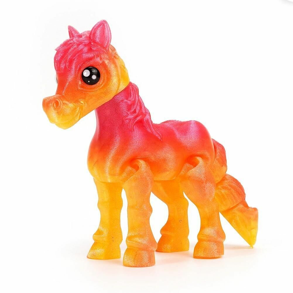 Игрушка Лошадь, лошадка антистресс подвижная 3D, 12см