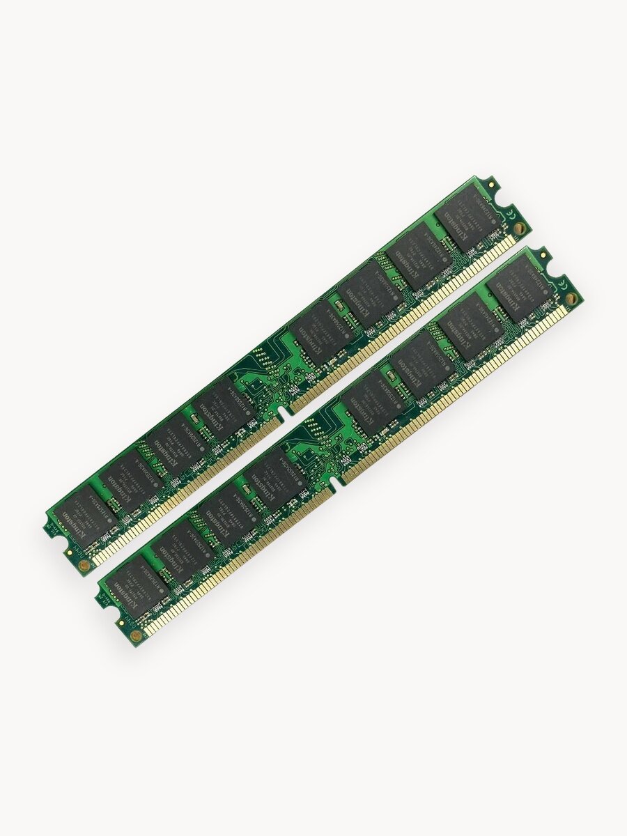 Оперативная память Kingston 4 ГБ (2 ГБ x 2 шт.) DDR2 800 МГц DIMM CL6 KVR800D2N6K2/4G
