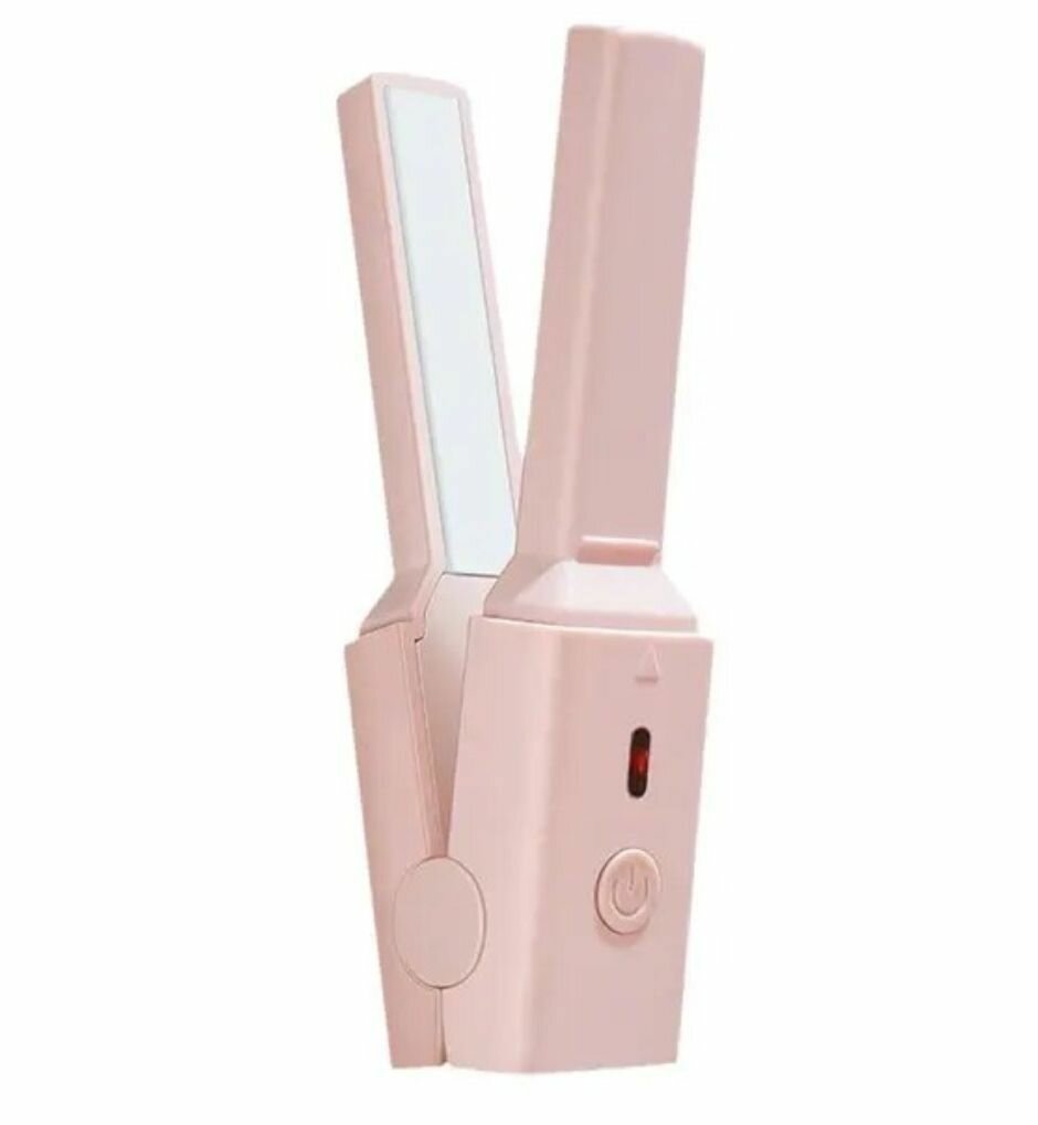 Выпрямитель волос в чехле, розовый.