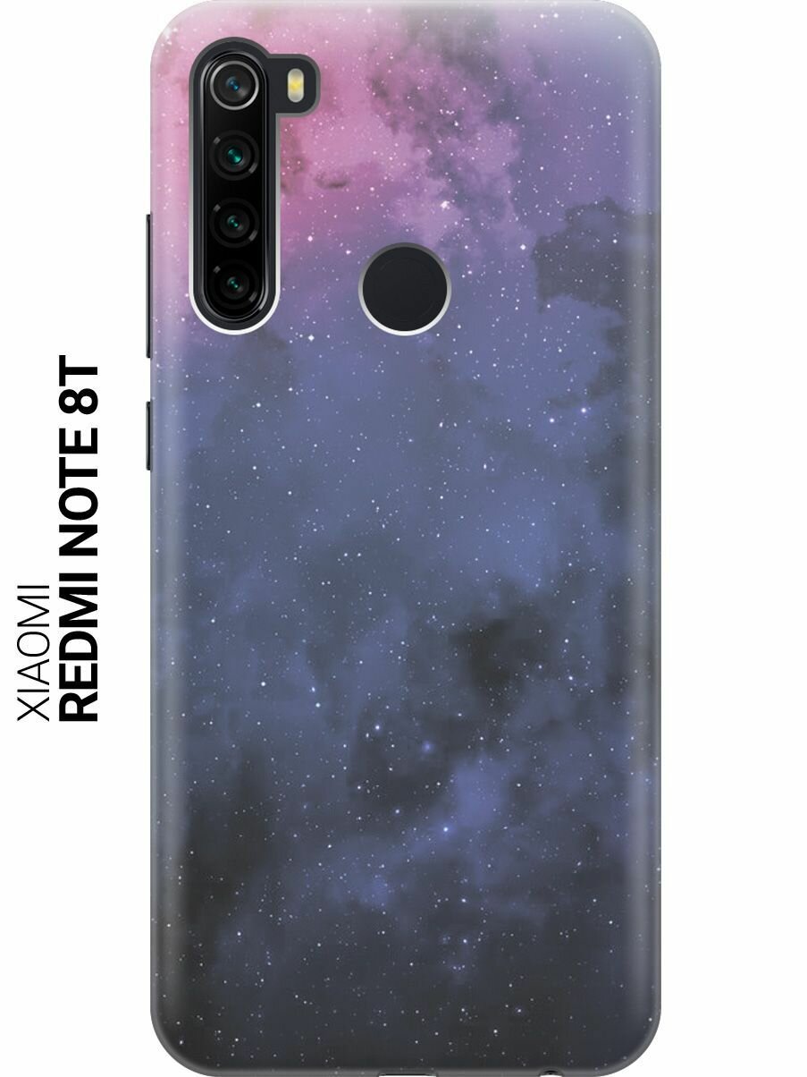 Силиконовый чехол на Xiaomi Redmi Note 8T, Сяоми Редми Ноут 8Т с принтом "Звездное зарево"