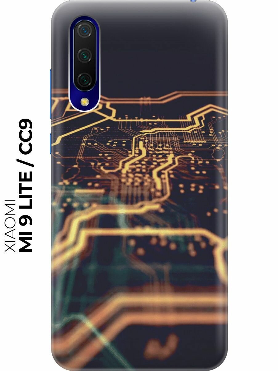 Силиконовый чехол Микросхемы на Xiaomi Mi 9 Lite / CC9 / Сяоми Ми 9 Лайт / Ми СС9